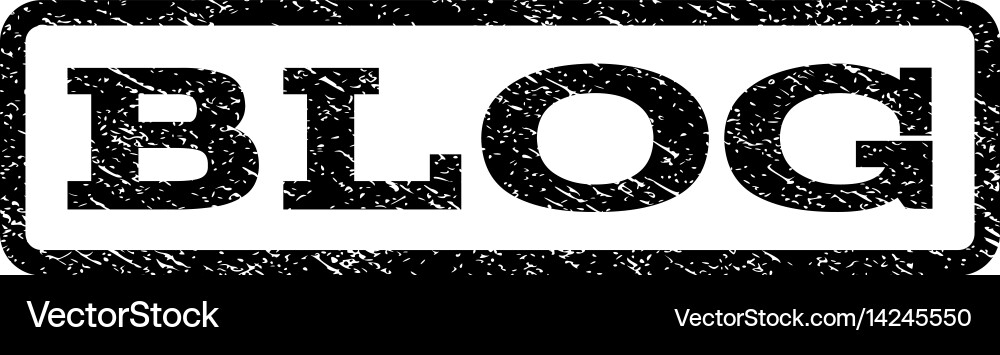 Blog watermark stamp Royalty Free Vector Image
