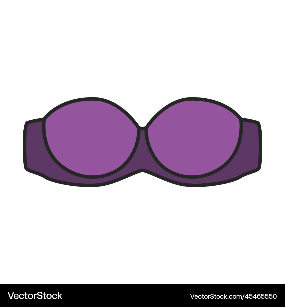 Bra iconcolor logo isolated on white Royalty Free Vector
