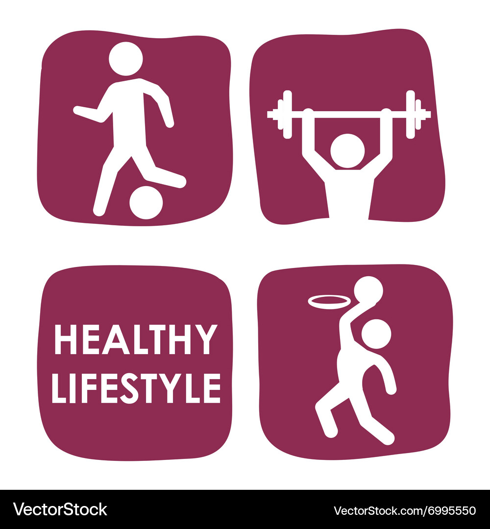 Fitness center design Royalty Free Vector Image