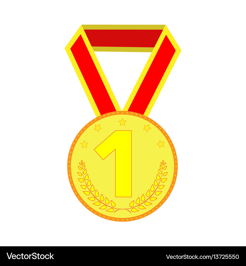 Gold medal sign 2003 Royalty Free Vector Image