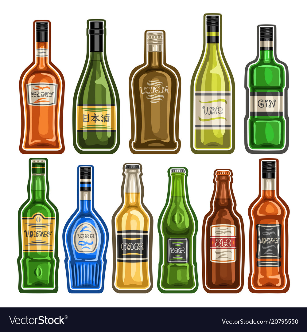 Set different bottles Royalty Free Vector Image Set different bottles Royalty Free Vector Image