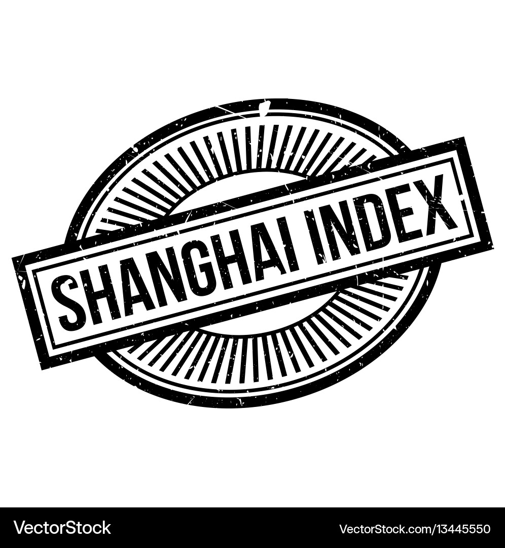 Shanghai index rubber stamp Royalty Free Vector Image