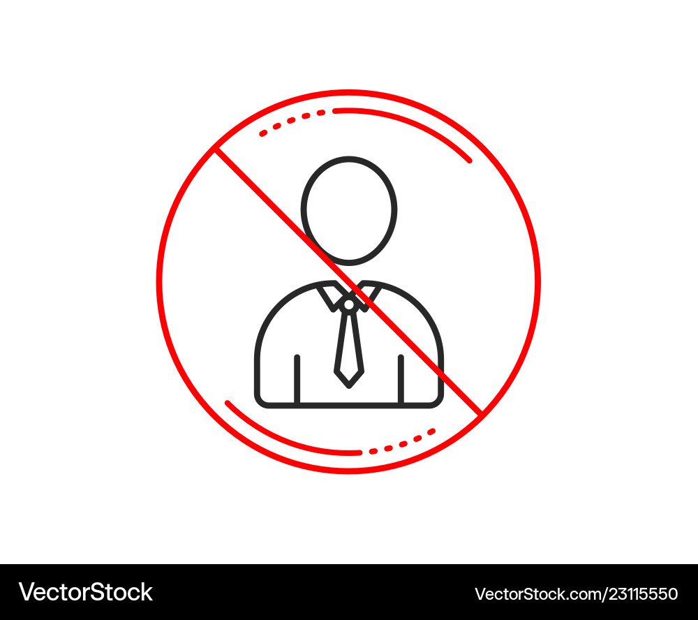 User line icon profile avatar sign Royalty Free Vector Image