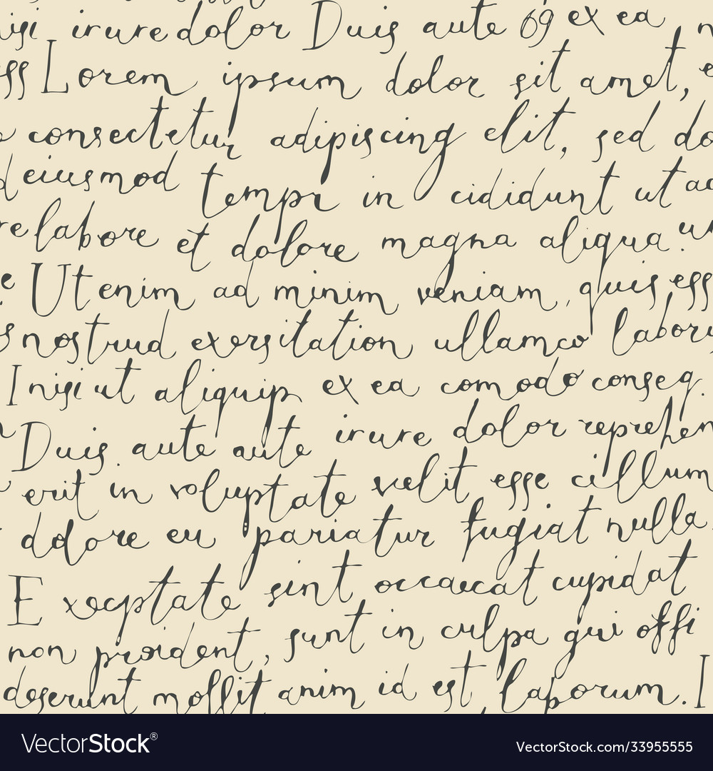 Seamless pattern with handwritten text lorem ipsum Seamless pattern with handwritten text lorem ipsum