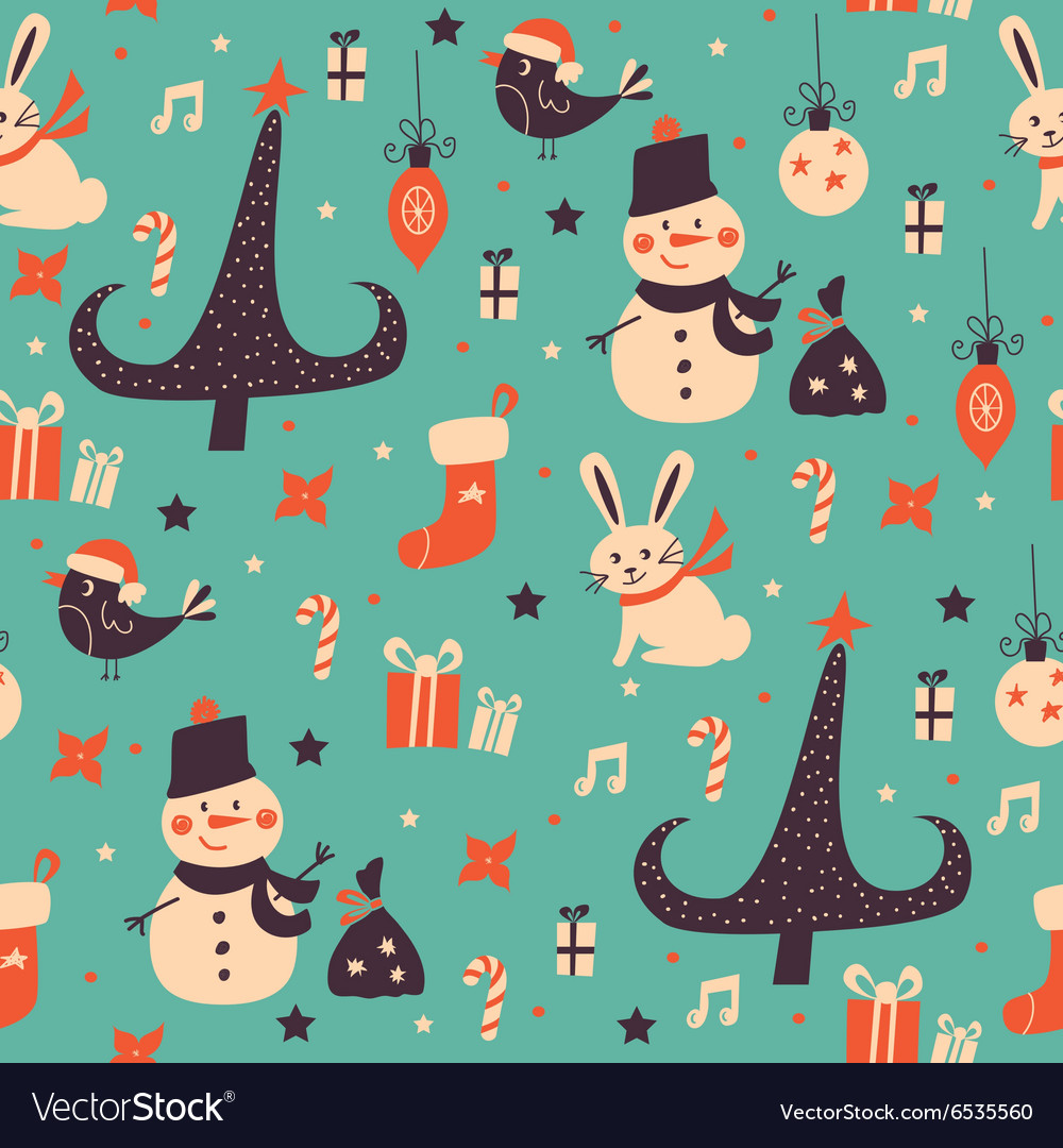 Christmas pattern Royalty Free Vector Image - VectorStock