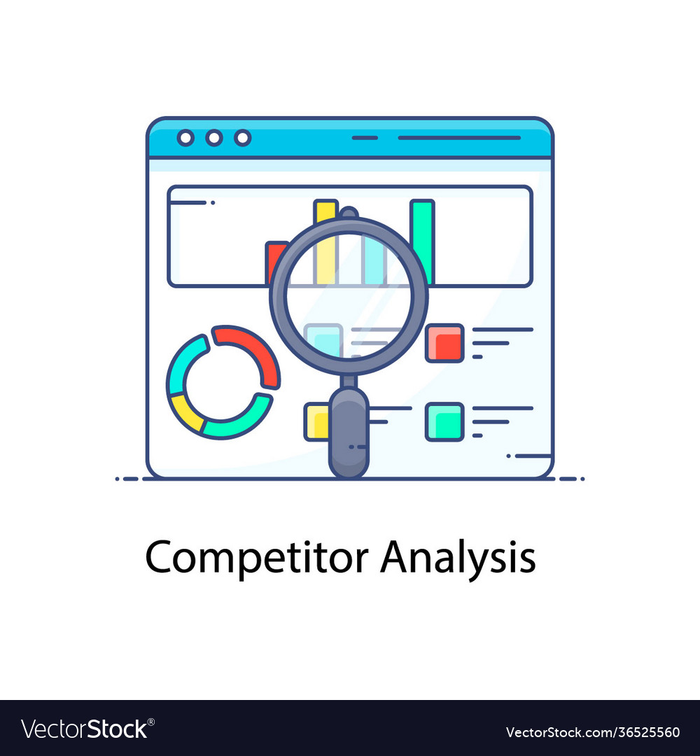 Competitor analysis Royalty Free Vector Image - VectorStock