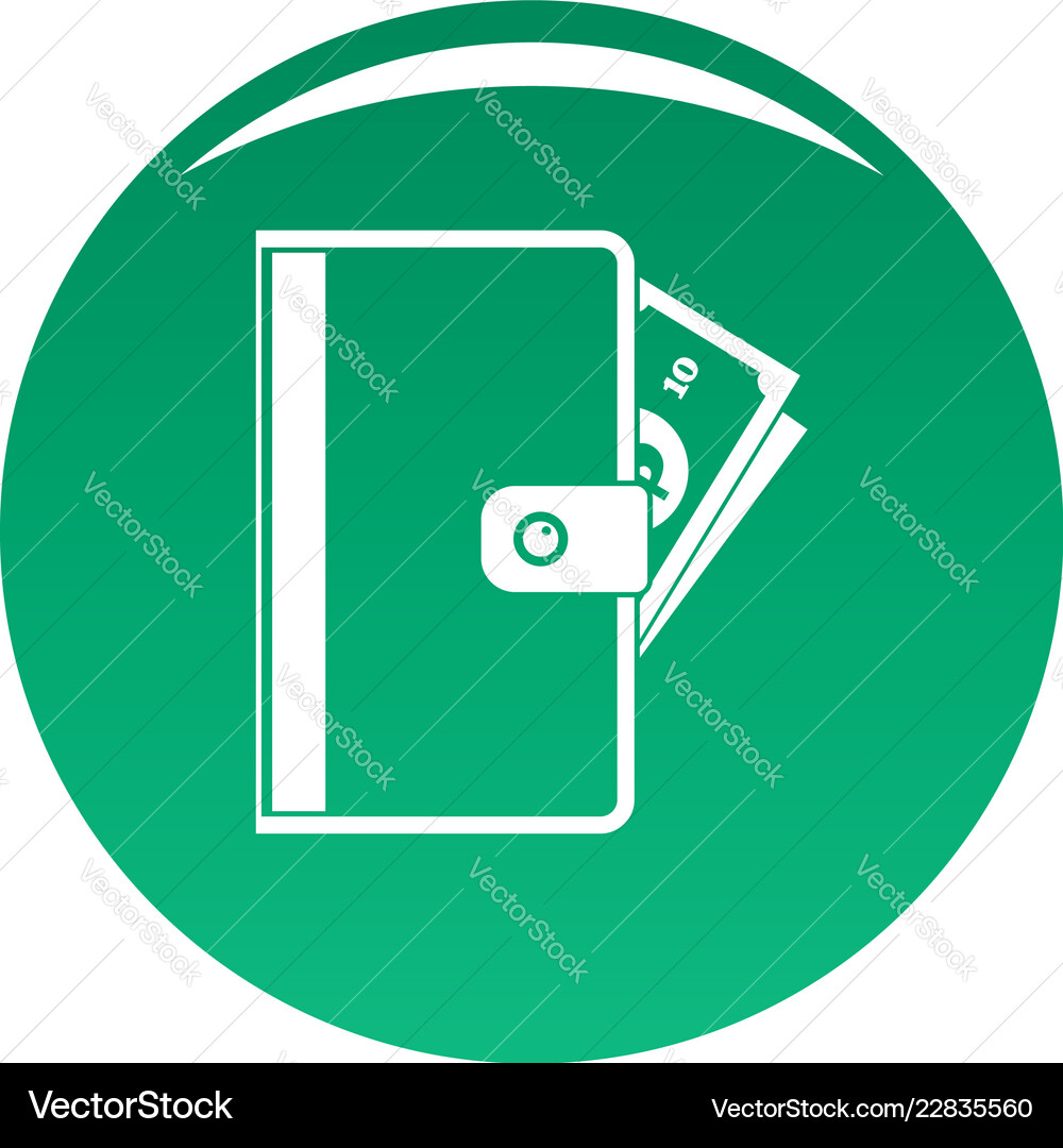 Credit card icon green Royalty Free Vector Image