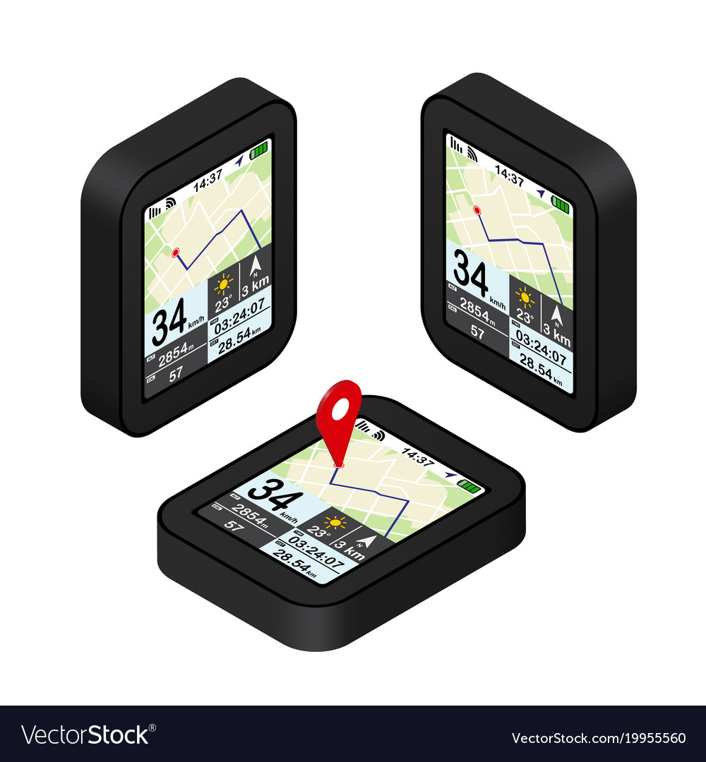 Red pointer on map gps navigation concept Vector Image
