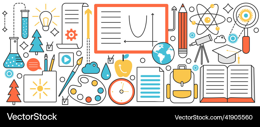 School university or college technology of study Vector Image