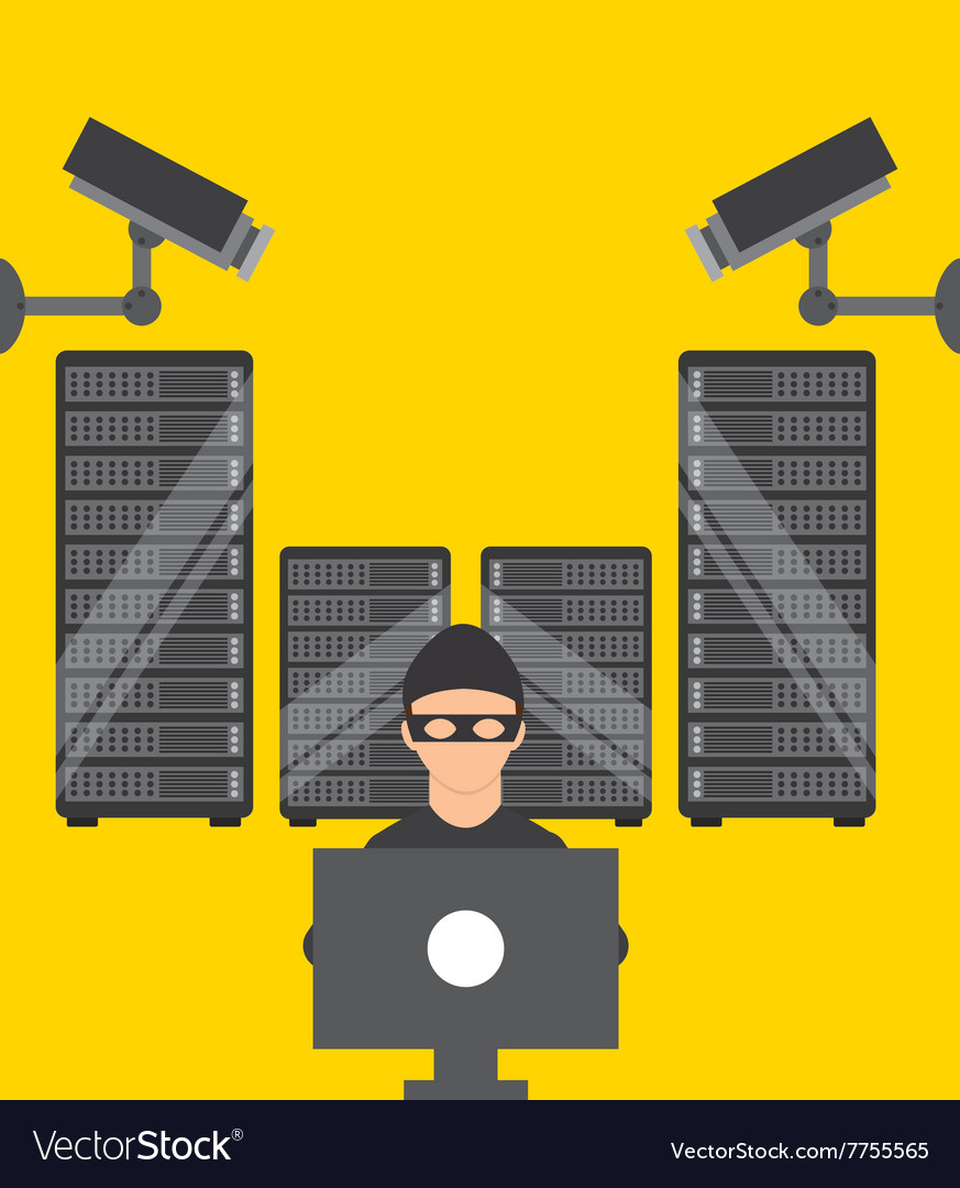 Security system design Royalty Free Vector Image