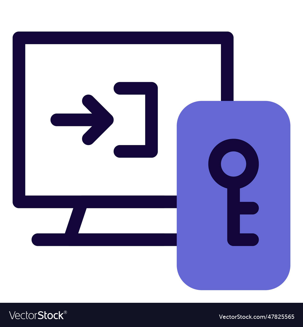 Two factor authentication for better security Vector Image
