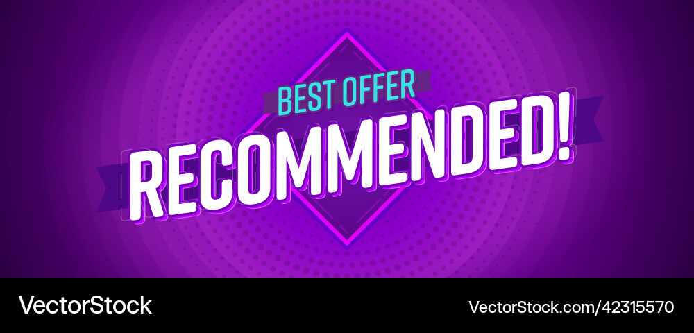 Best offer website header banner seller Royalty Free Vector