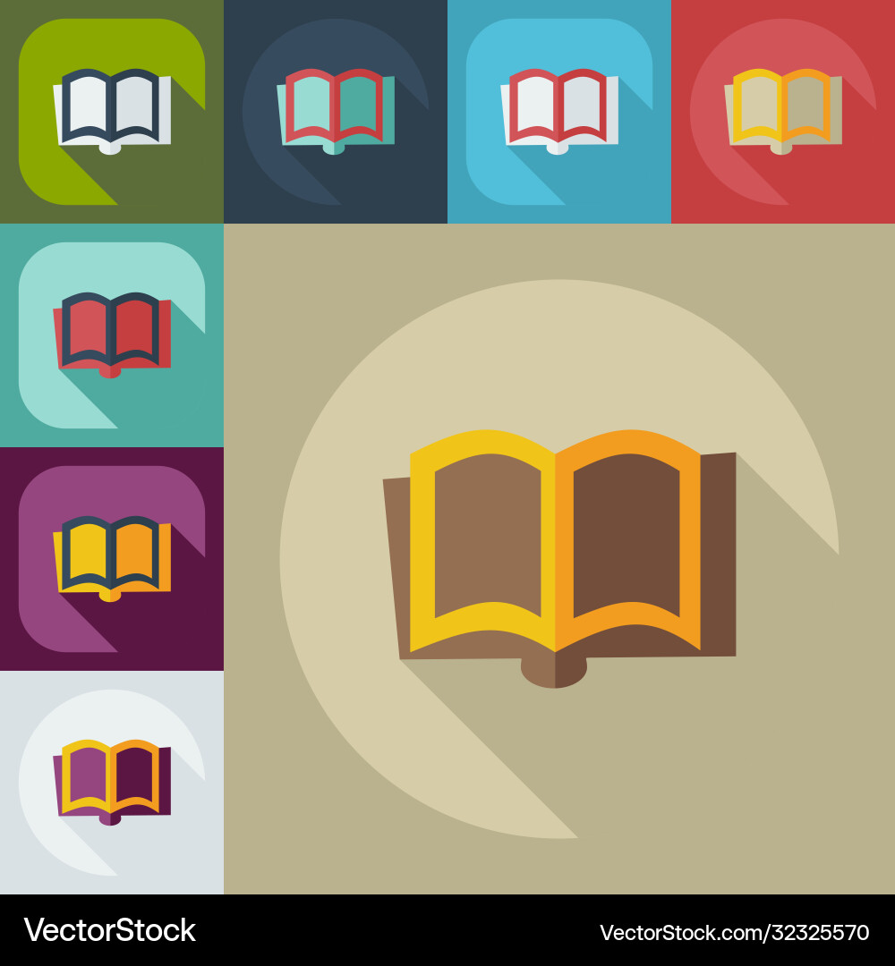 Flat modern design with shadow icons koran Vector Image
