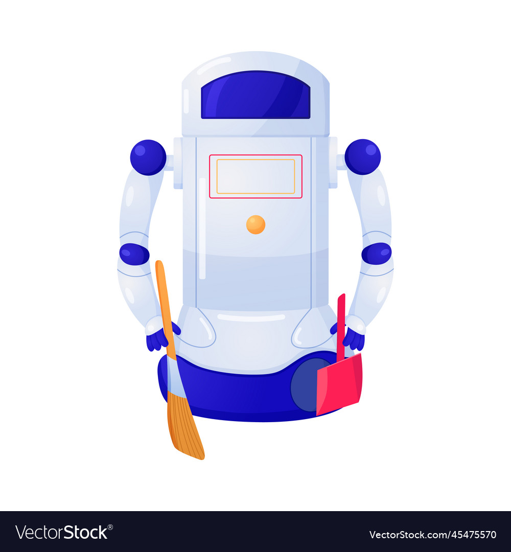 Flat robot Royalty Free Vector Image - VectorStock