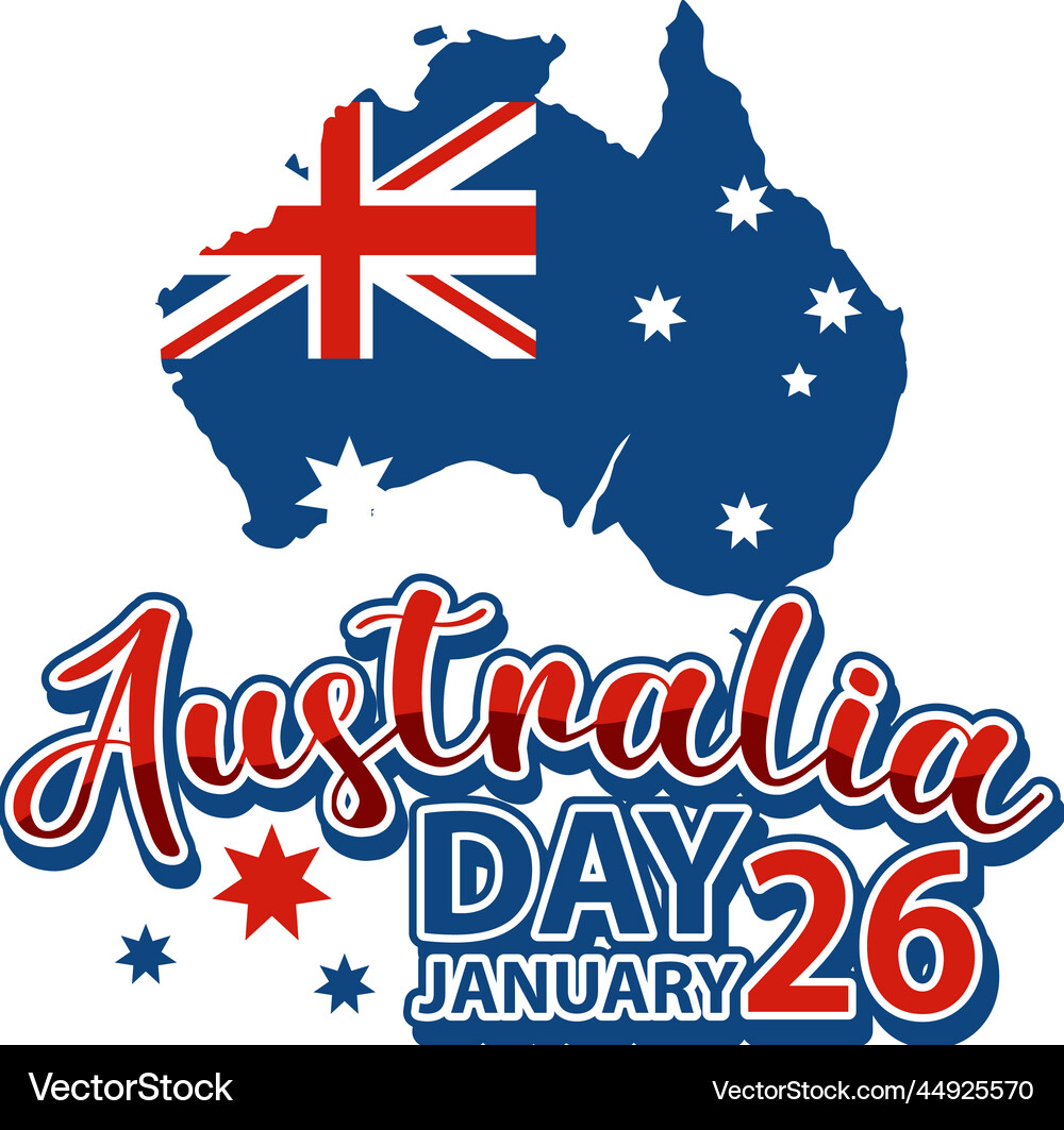 Happy australia day banner Royalty Free Vector Image