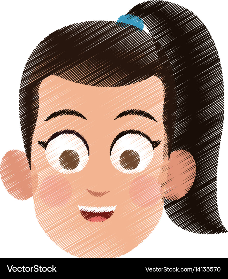 Happy young girl icon image Royalty Free Vector Image