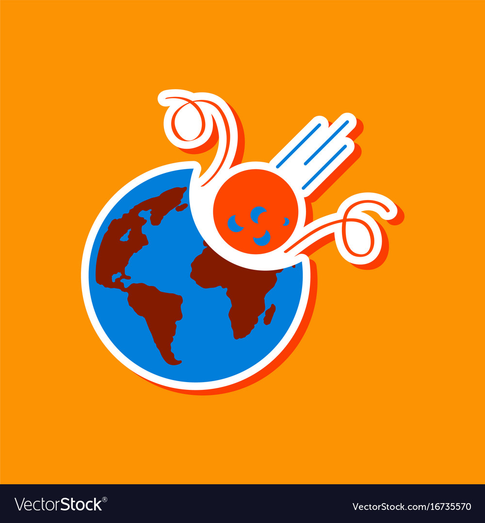 Paper Sticker On Stylish Background Of Nature Vector Image