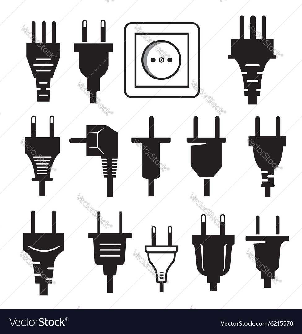 Plug icon Royalty Free Vector Image - VectorStock