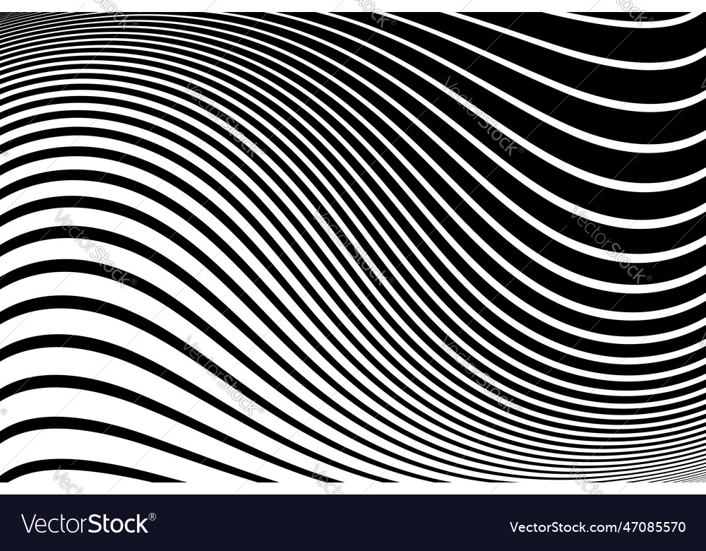 Wavy lines pattern Royalty Free Vector Image - VectorStock