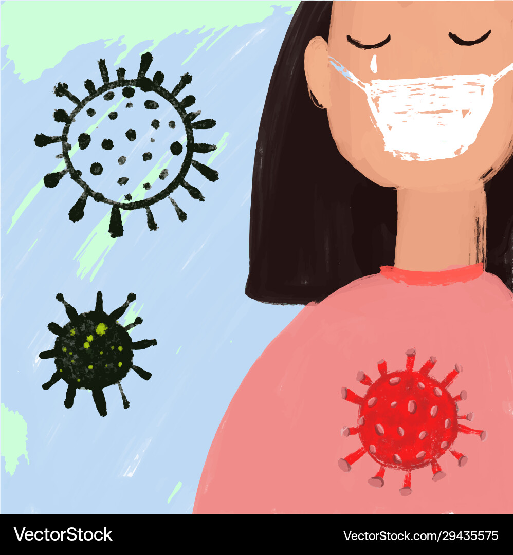 Cats coronavirus animal coronavirus outbreak and Vector Image