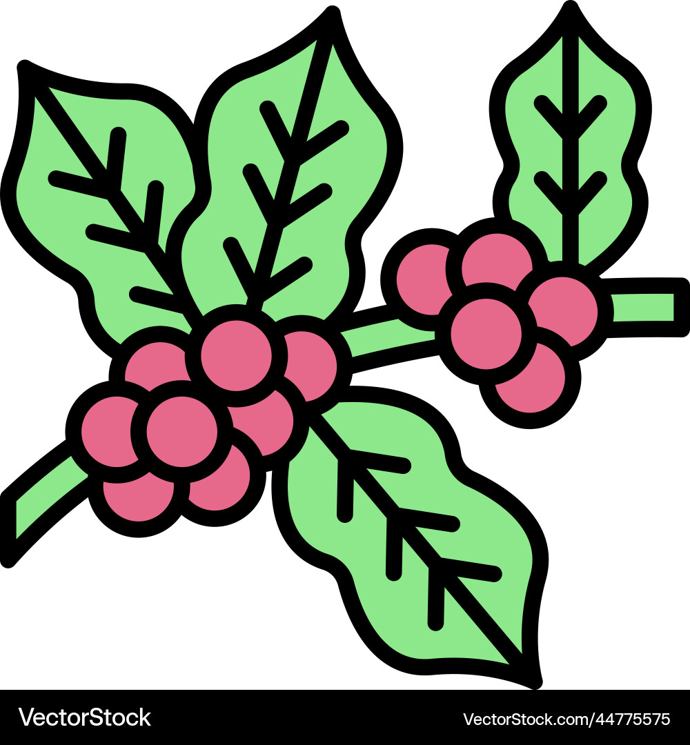 Coffee branch icon shop related Royalty Free Vector Image
