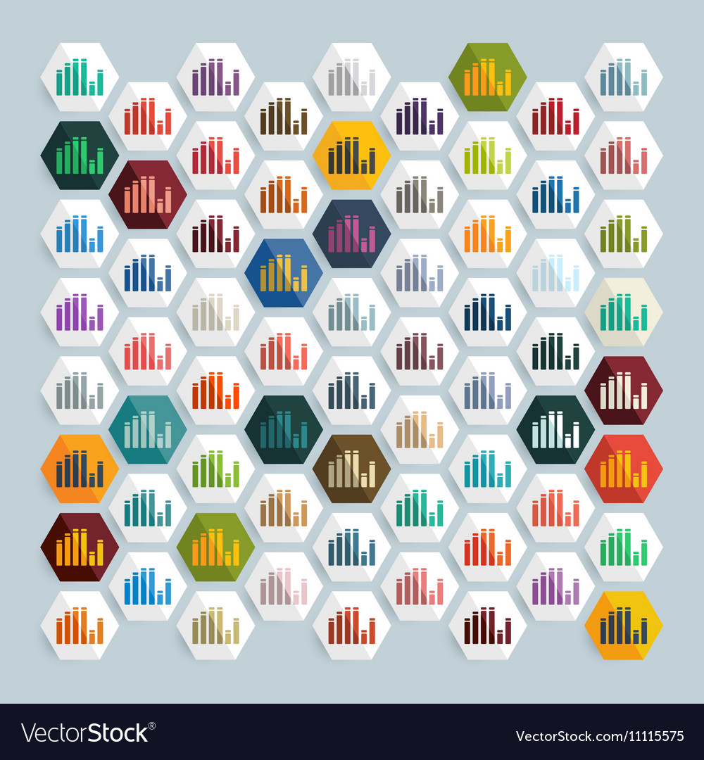 Flat design equalizer Royalty Free Vector Image