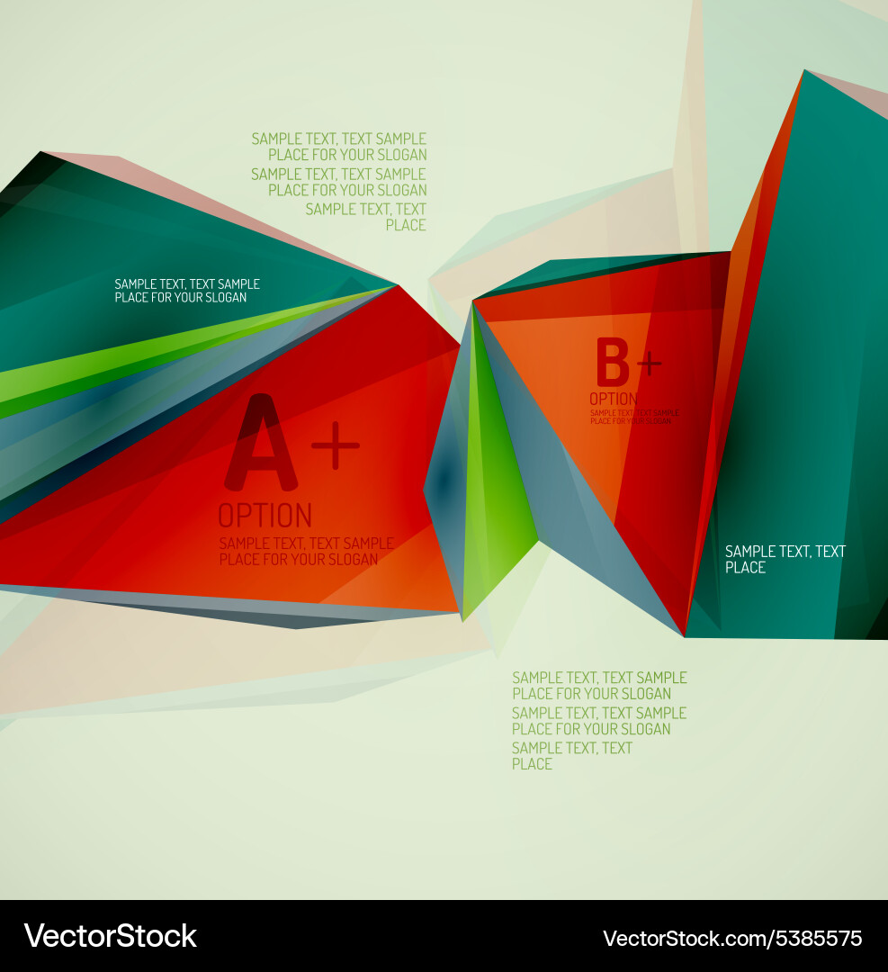 Geometric shapes in the air abstract Royalty Free Vector