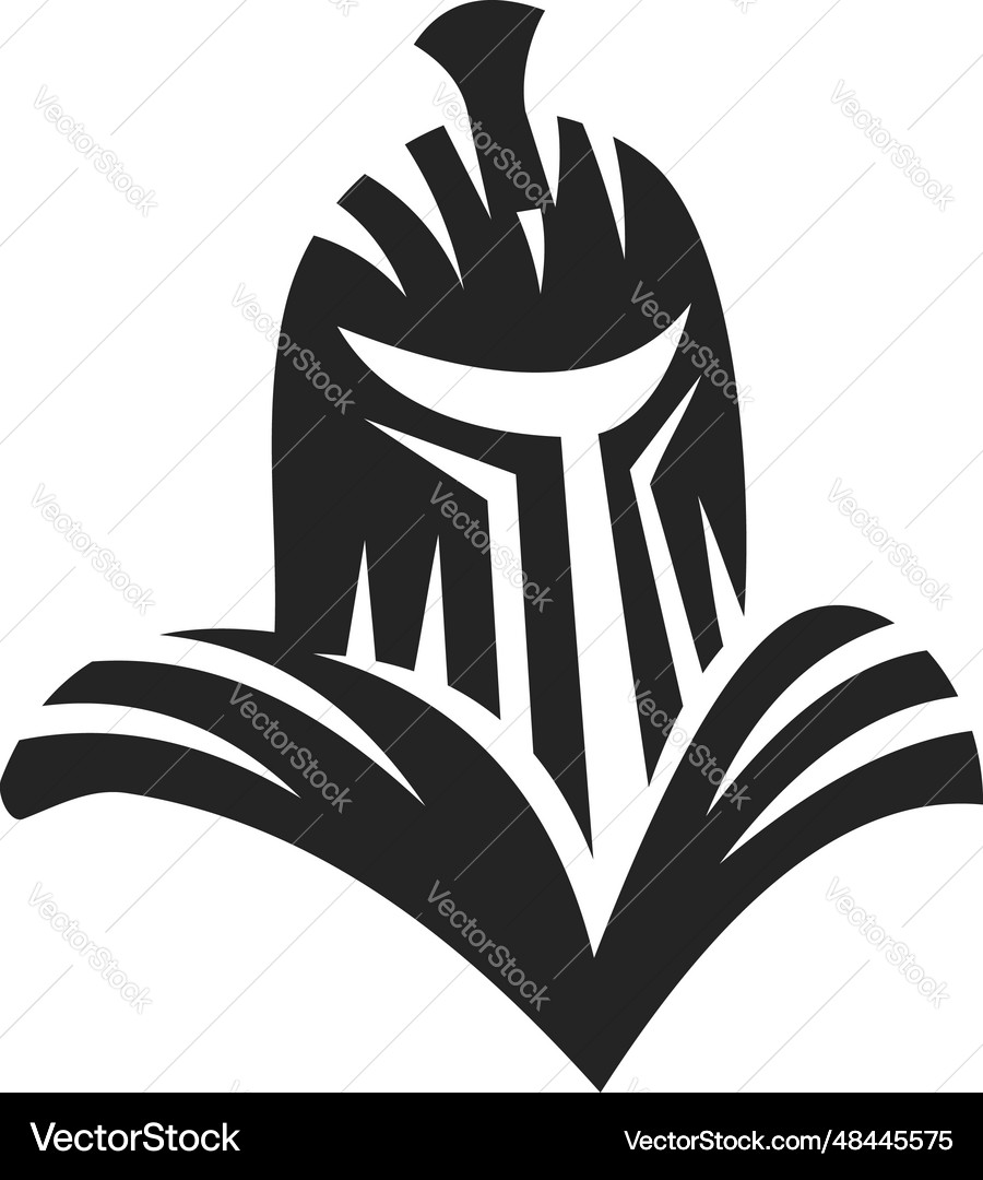 Knight logo template isolated brand identity icon Vector Image