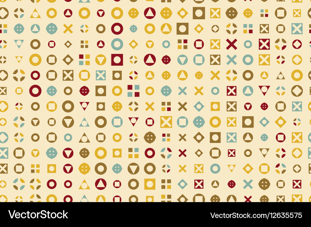 Pattern 50s backdrop 1950s retro style Royalty Free Vector