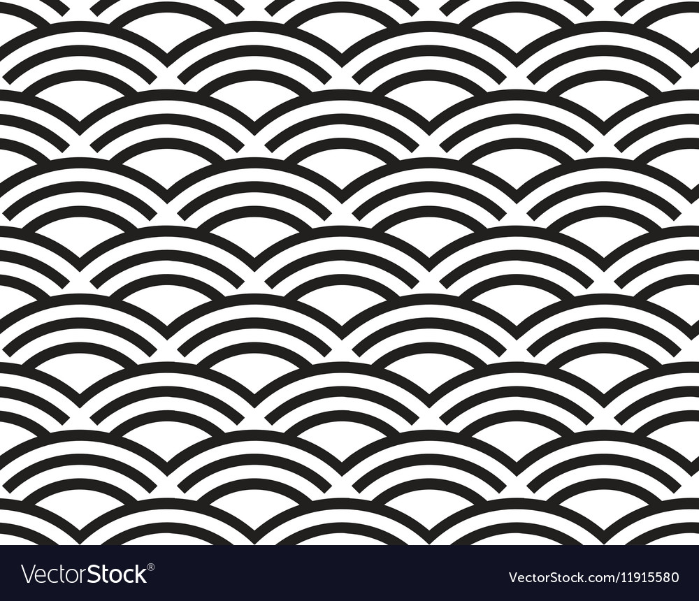 Abstract wavy seamless pattern Royalty Free Vector Image