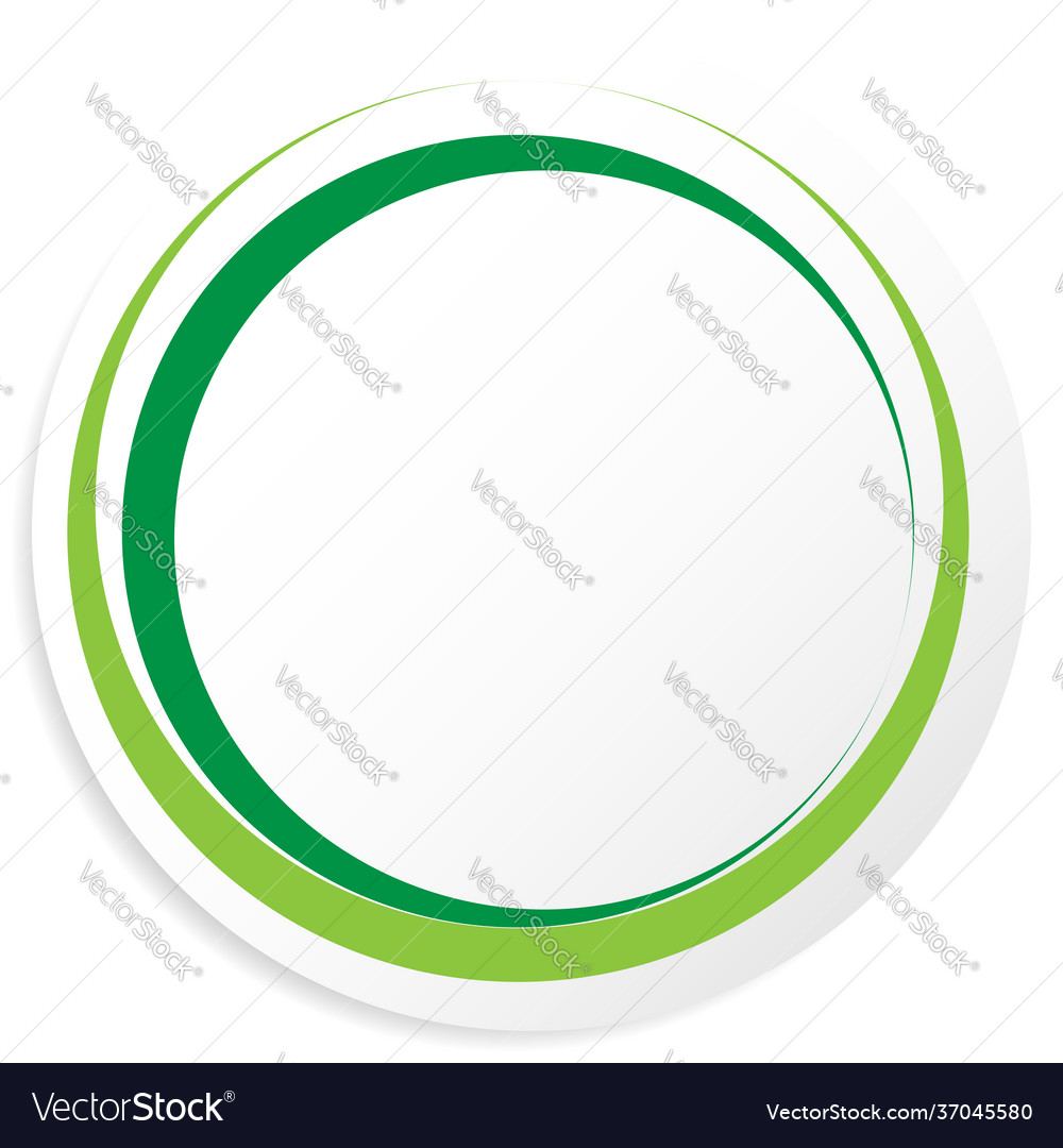 Blank empty circle shape design element Royalty Free Vector