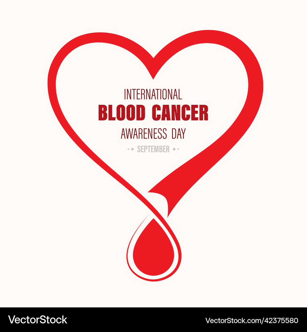 Blood cancer awareness background Royalty Free Vector Image