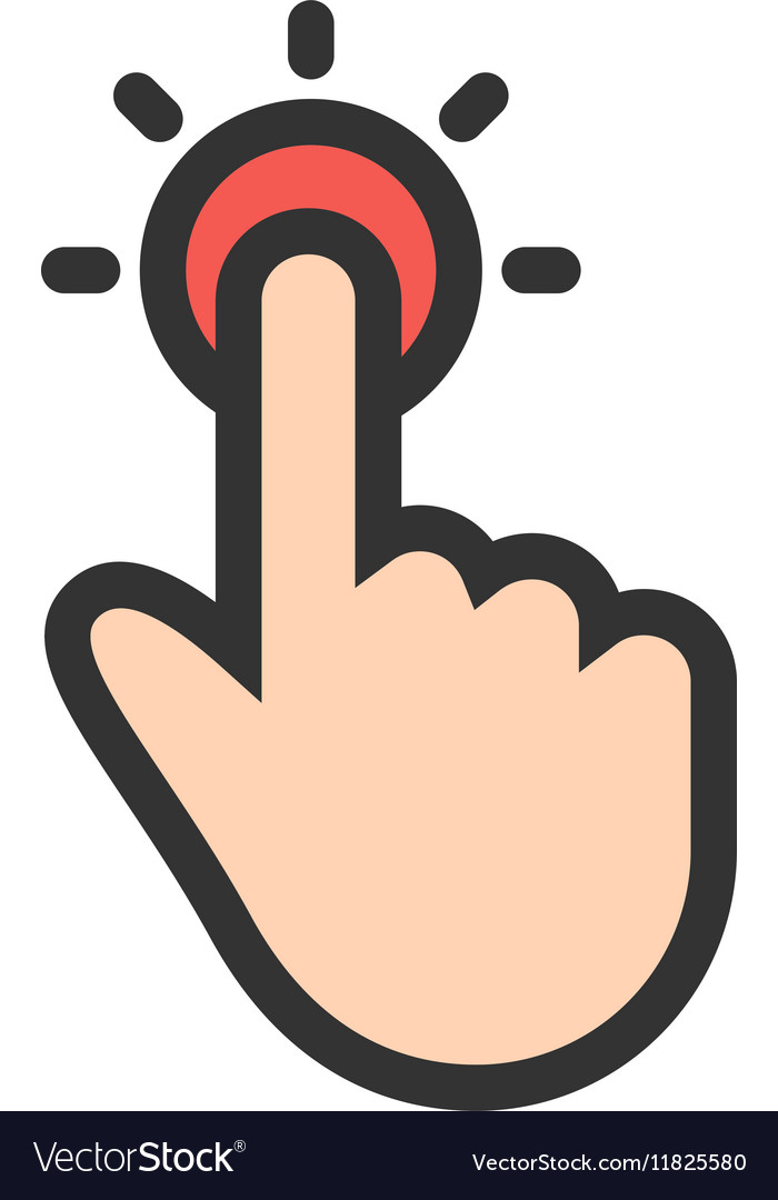 Click Royalty Free Vector Image - VectorStock