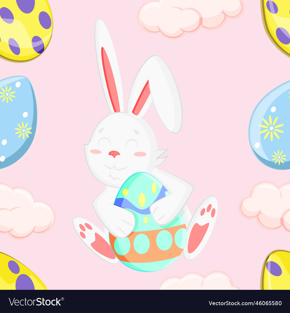 Cute pattern for easter celebrations with a Vector Image