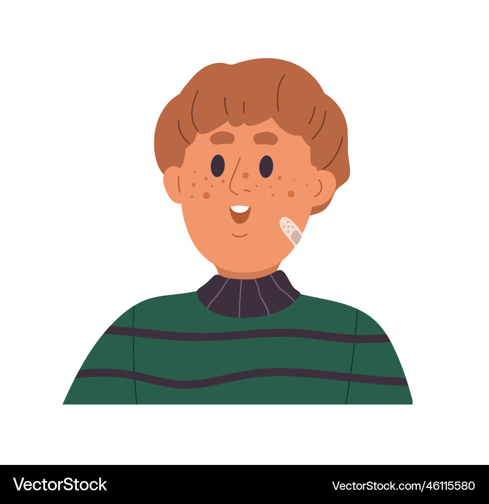 Excited surprised kid with wondered amazed Vector Image