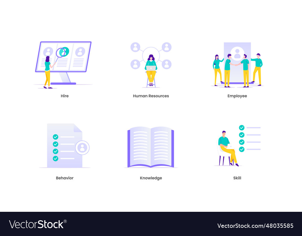 Business onboarding concept concept web icon Vector Image