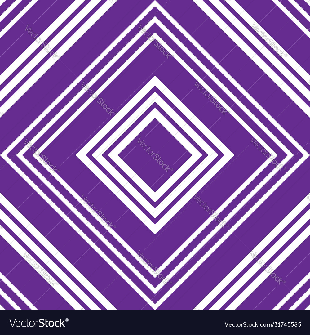 Purple Argyle Diagonal Stripes Seamless Pattern Vector Image