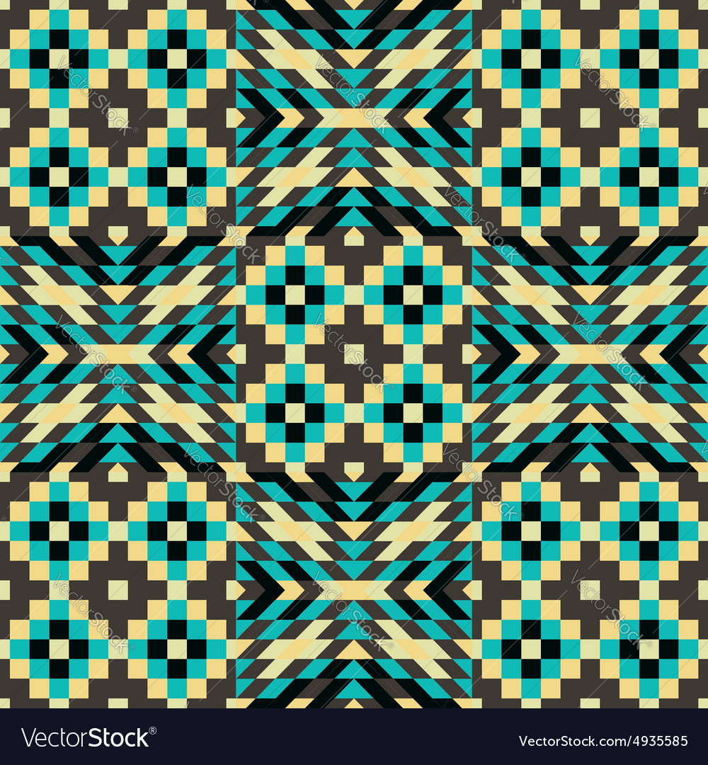 Seamless pattern mosaic Royalty Free Vector Image
