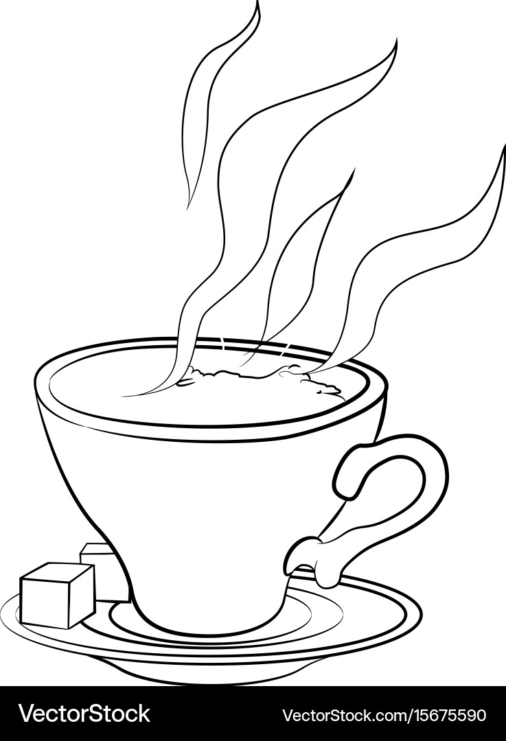 Cartoon image of espresso Royalty Free Vector Image