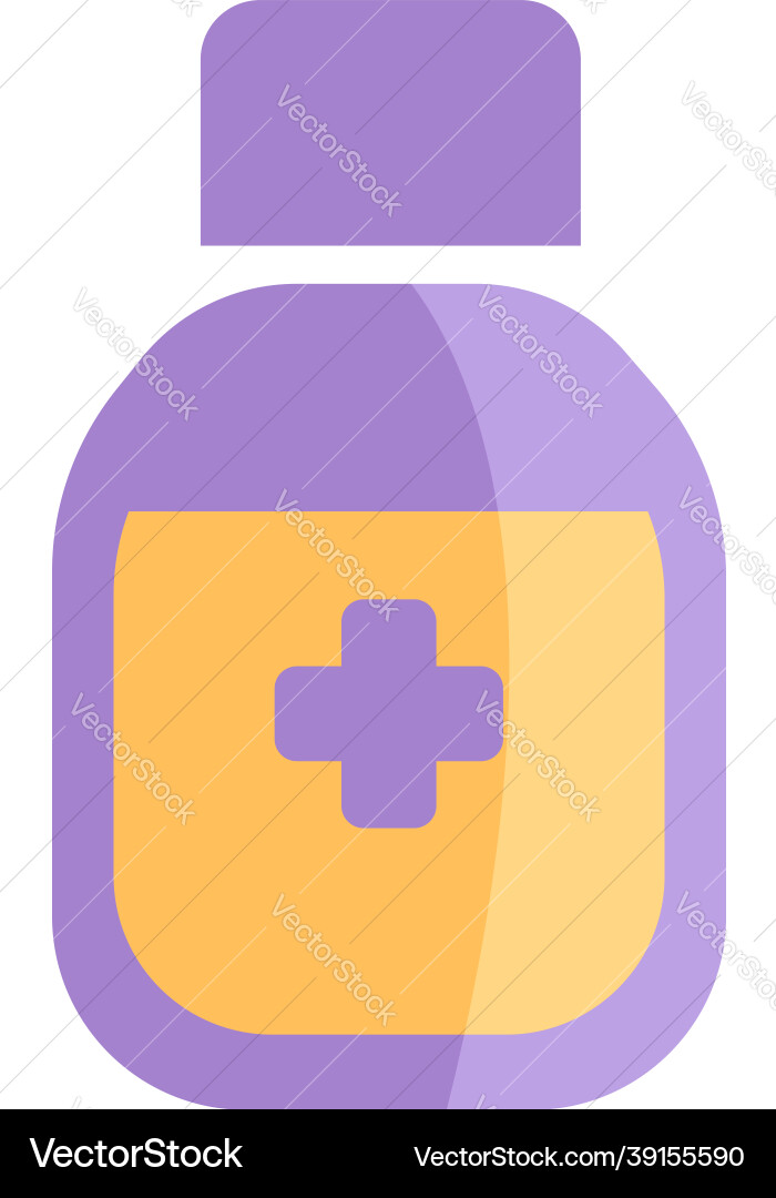 Medical alcohol icon on white background Vector Image