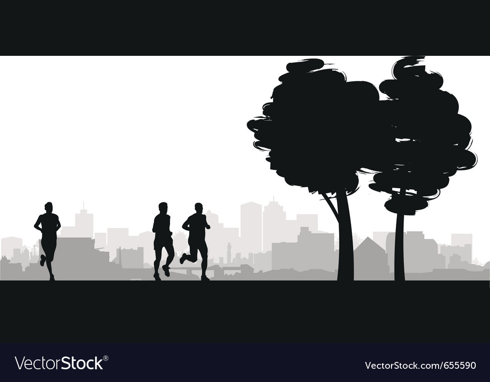 Runners Royalty Free Vector Image - VectorStock
