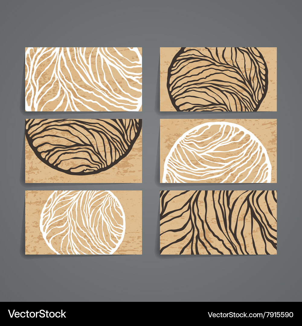 Set design templates business card Royalty Free Vector Image