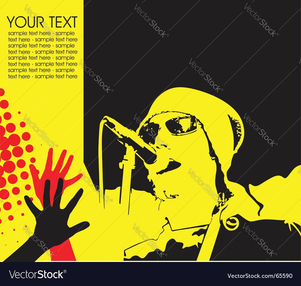 Singer Royalty Free Vector Image - VectorStock