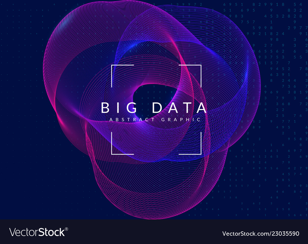 Visualization background technology for big data Vector Image