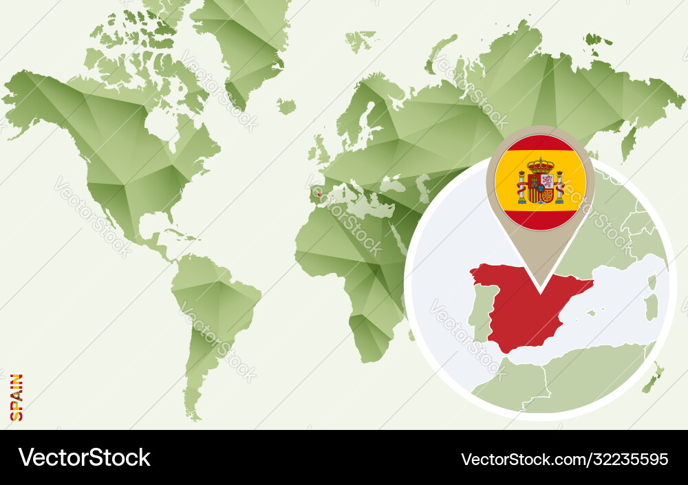 Infographic for spain detailed map spain Vector Image