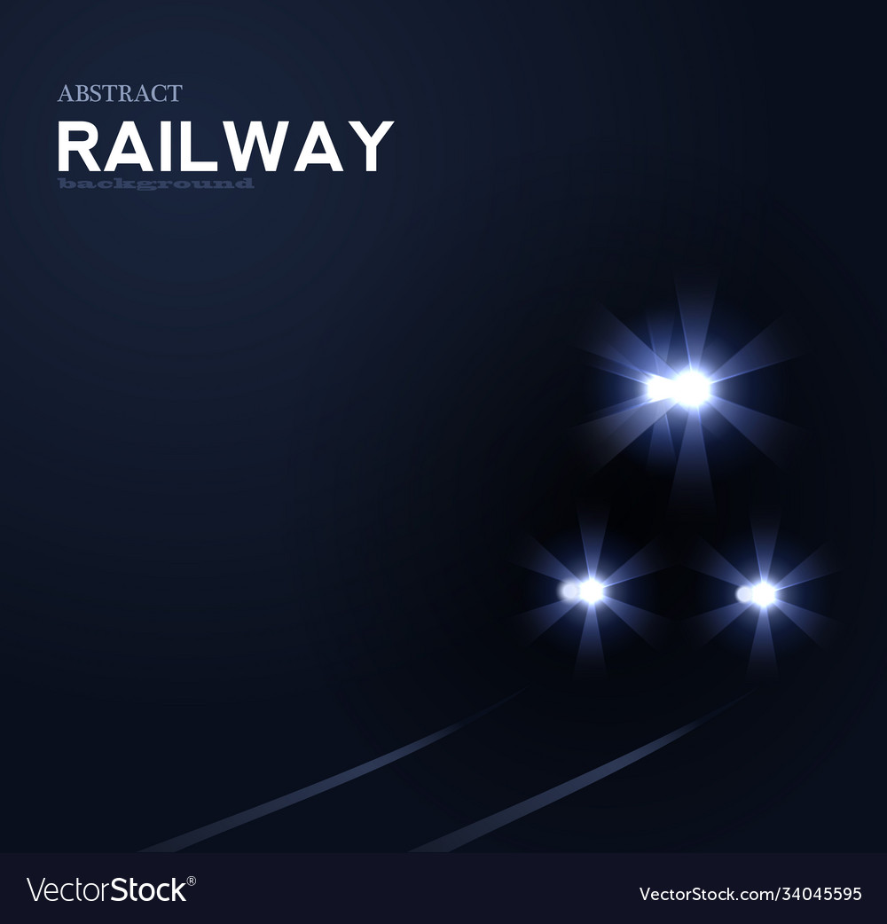 Lights train abstract background Royalty Free Vector Image
