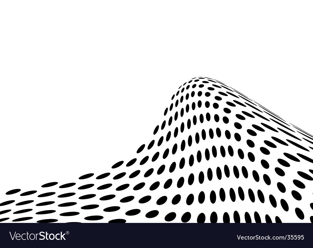 Round wave Royalty Free Vector Image - VectorStock