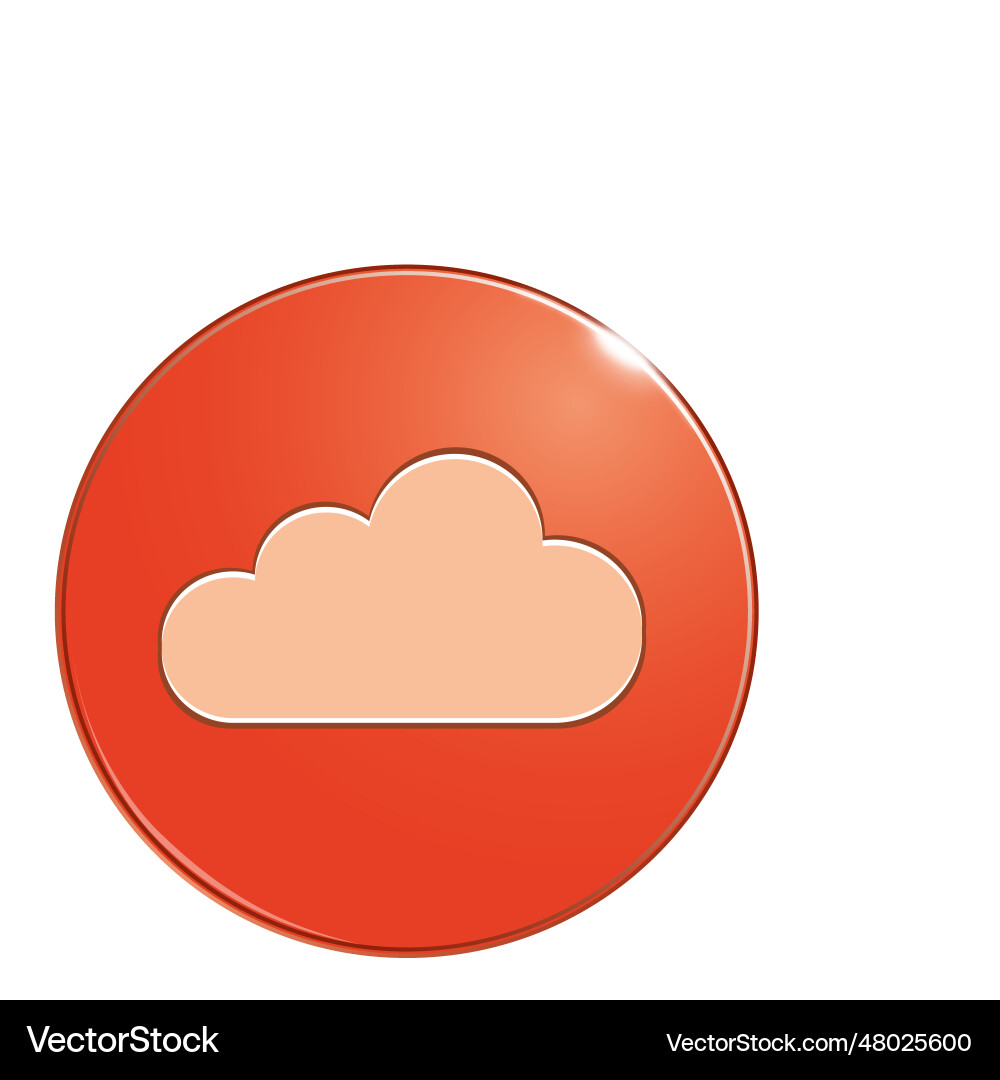 Cloud bubble icon Royalty Free Vector Image - VectorStock