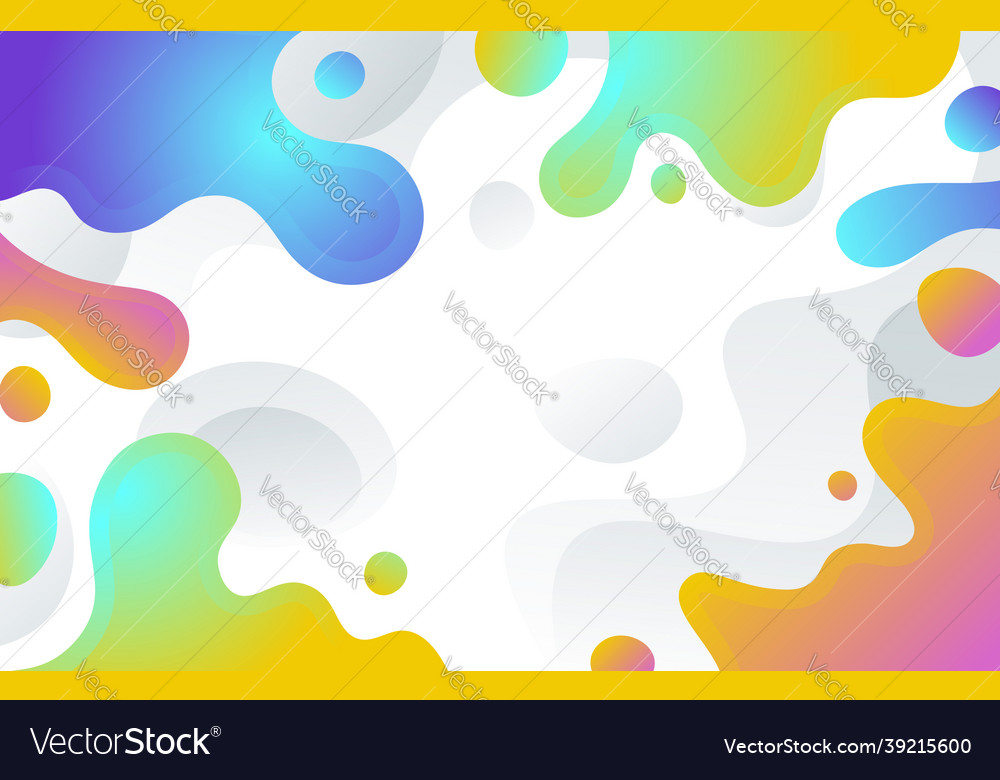 Colorful abstract liquid shape background Vector Image Colorful abstract liquid shape background Vector Image