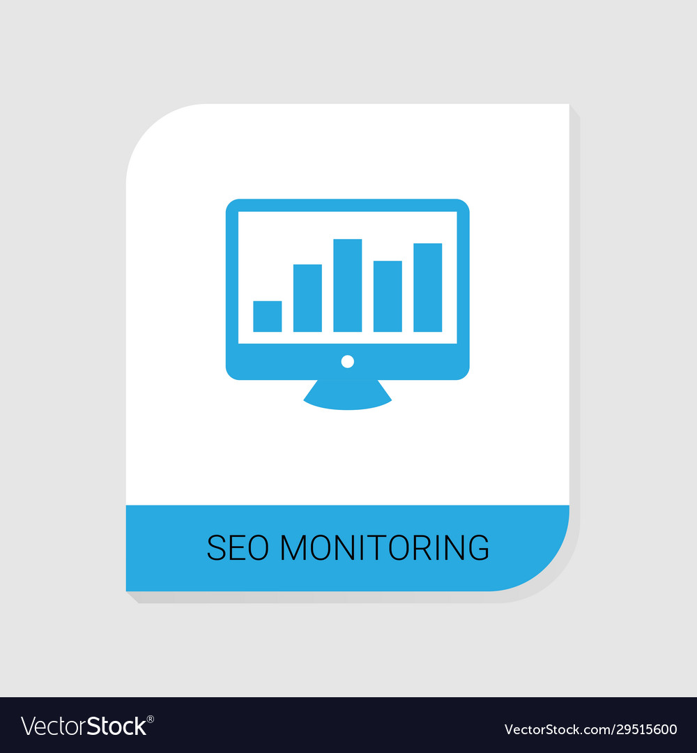 Editable Filled Seo Monitoring Icon From Search Vector Image